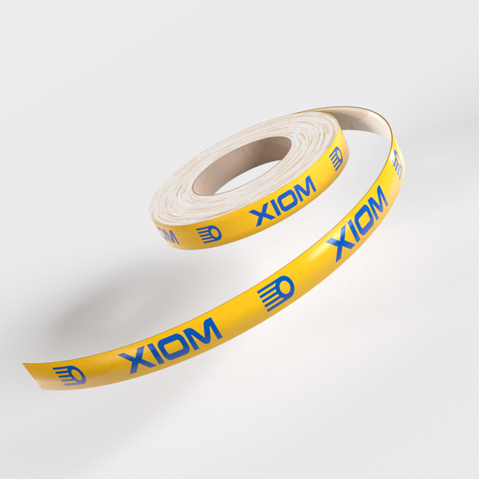 Xiom Edge Tape Logo, 10mm x 5 metre roll